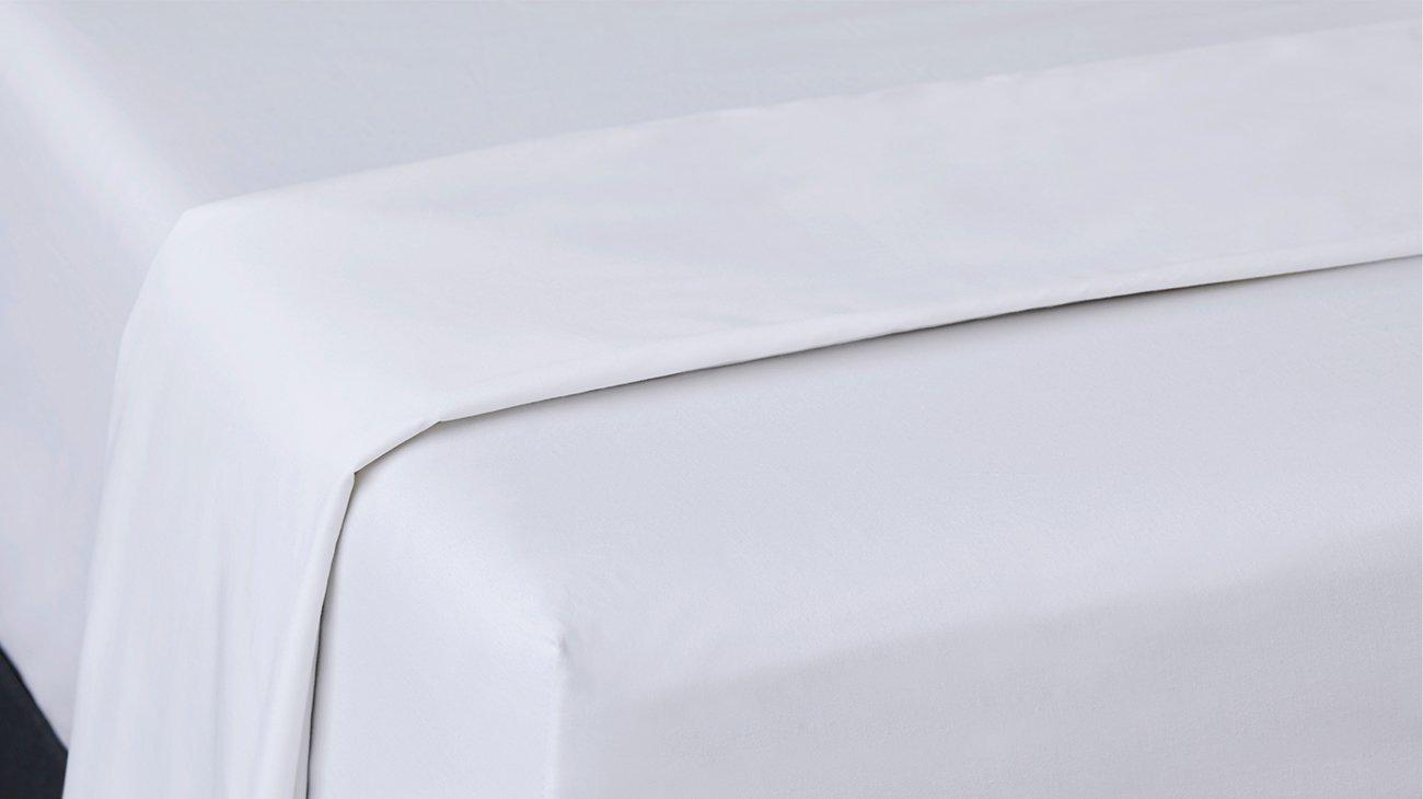 Drap plat en coton égyptien Home by TEMPUR® Beige 270 x 270 CM